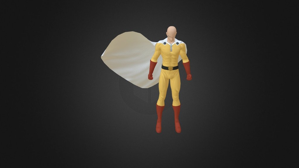 Saitama - 3D model by notitia [69c3e11] - Sketchfab