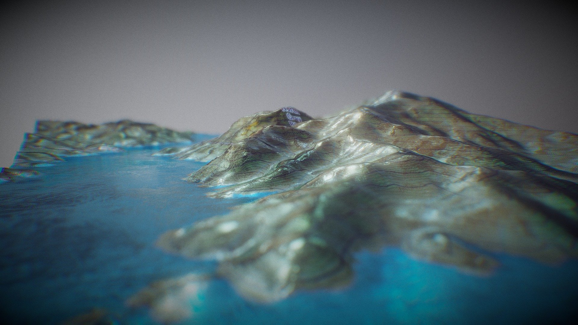 Shasta Lake, California, USA, Bronze - 3D model by hirsebrei [69c4668 ...