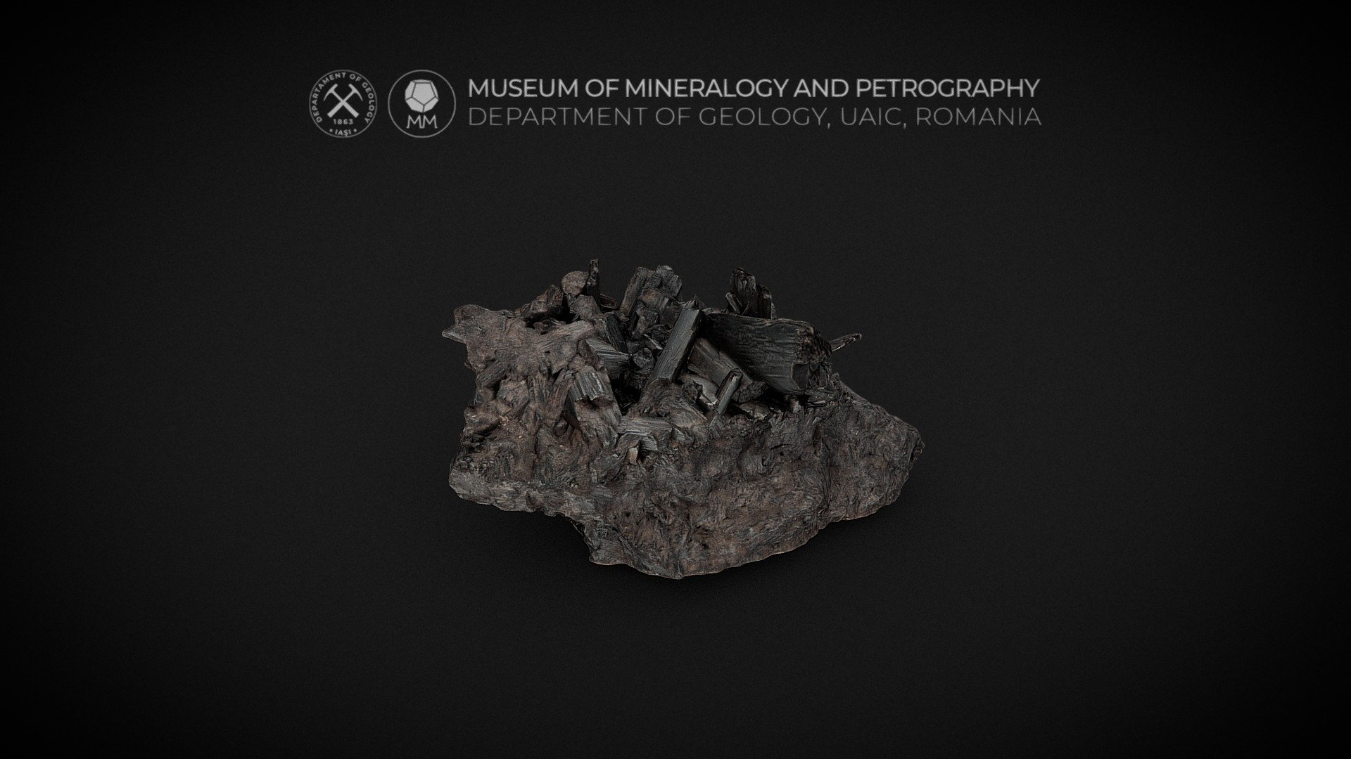 Manganite crystal cluster - 3D model by Museum of Mineralogy and ...