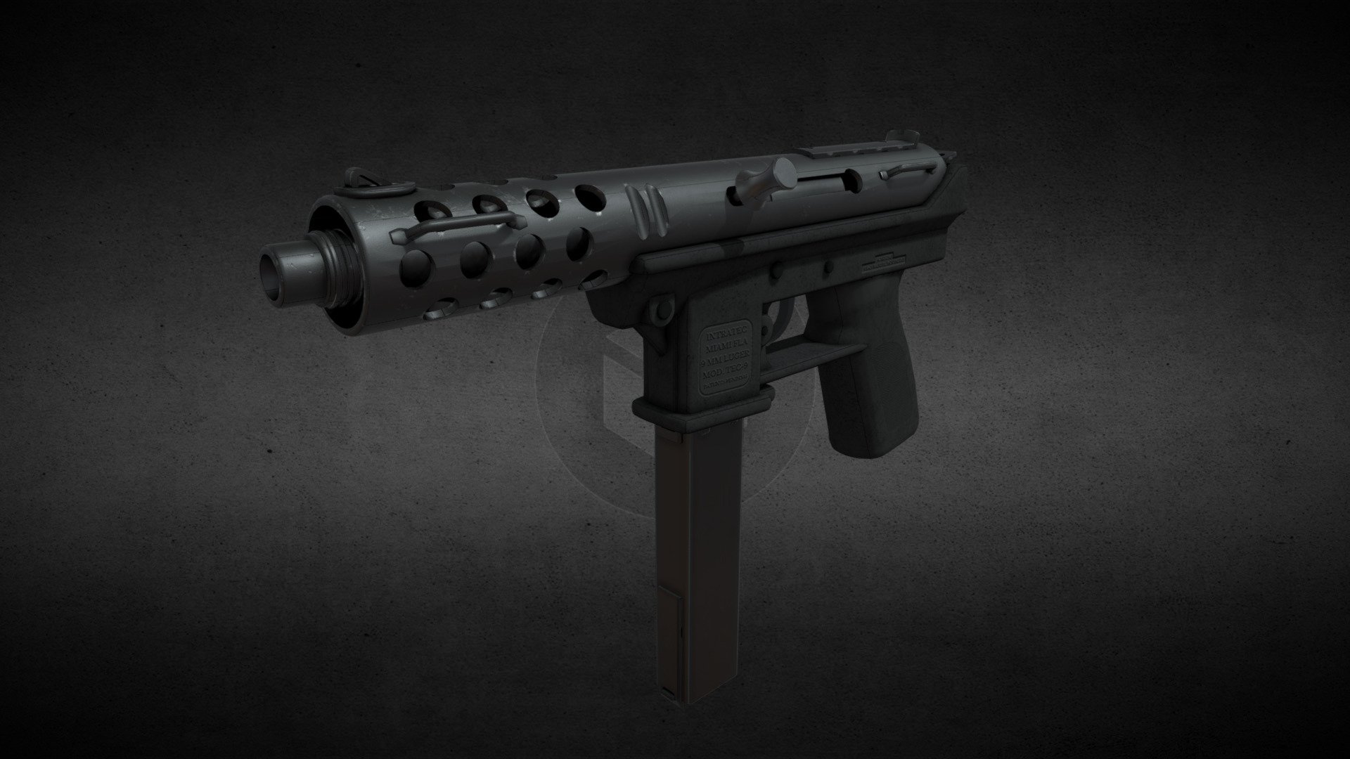 Intratec Tec-9 Pistol - 3D model by DittyDos [69c917a] - Sketchfab