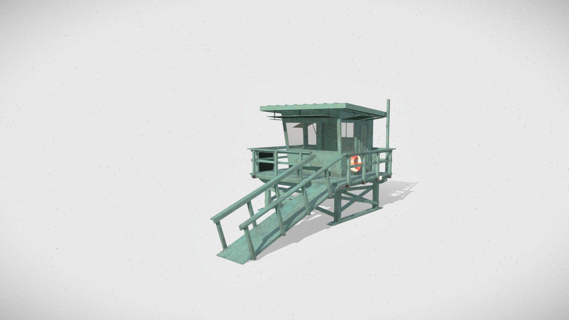 Lifeguard Hut - Download Free 3D model by Daniel Skomorovsky ...