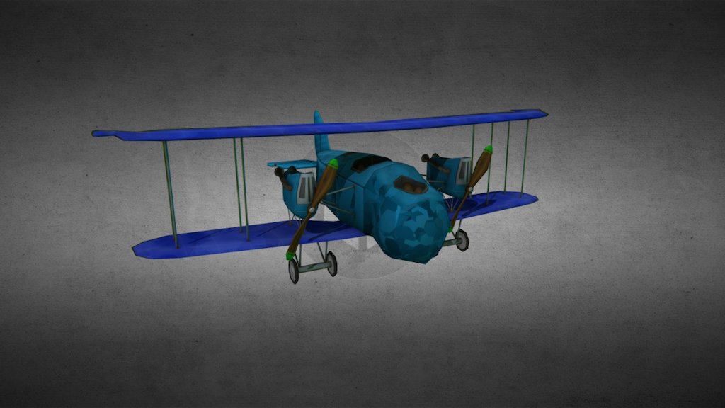 Stylized WW1 Plane - LOW poly - 3D model by Benoit (@DeprinsBenoit ...
