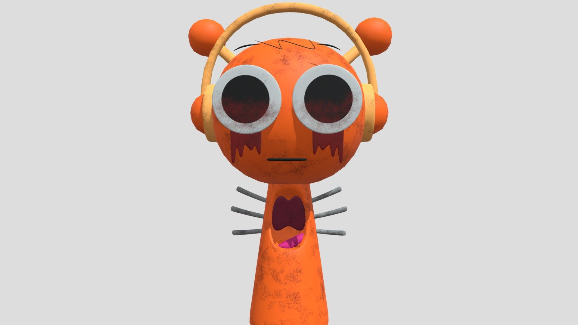 Oren (Orange) Horror Form Incredibox Sprunki - 3D model by NeurShop ...