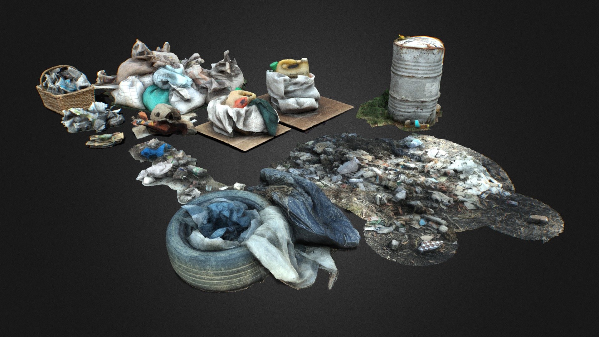 Waste litter Rubbish Trash 3d models - Buy Royalty Free 3D model by 3D ...