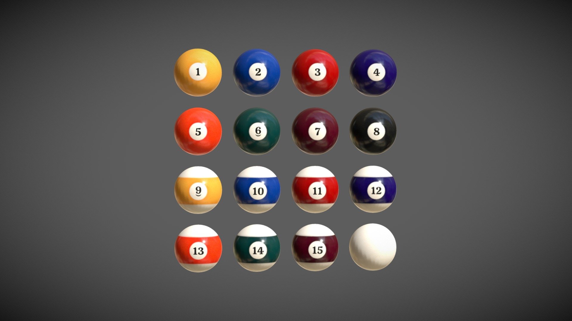 Billiard Balls - 3D model by sourcookies_ (@saltybiscuits) [69cf02d ...