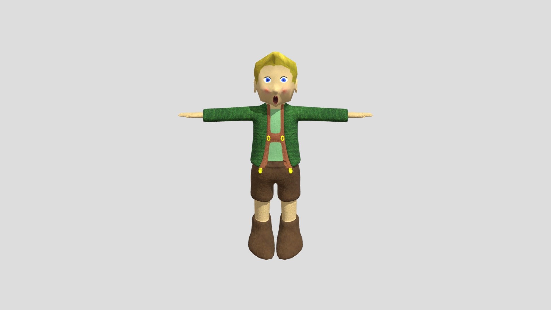 Peasant Child - Download Free 3D model by andywilson92 [69d319e ...