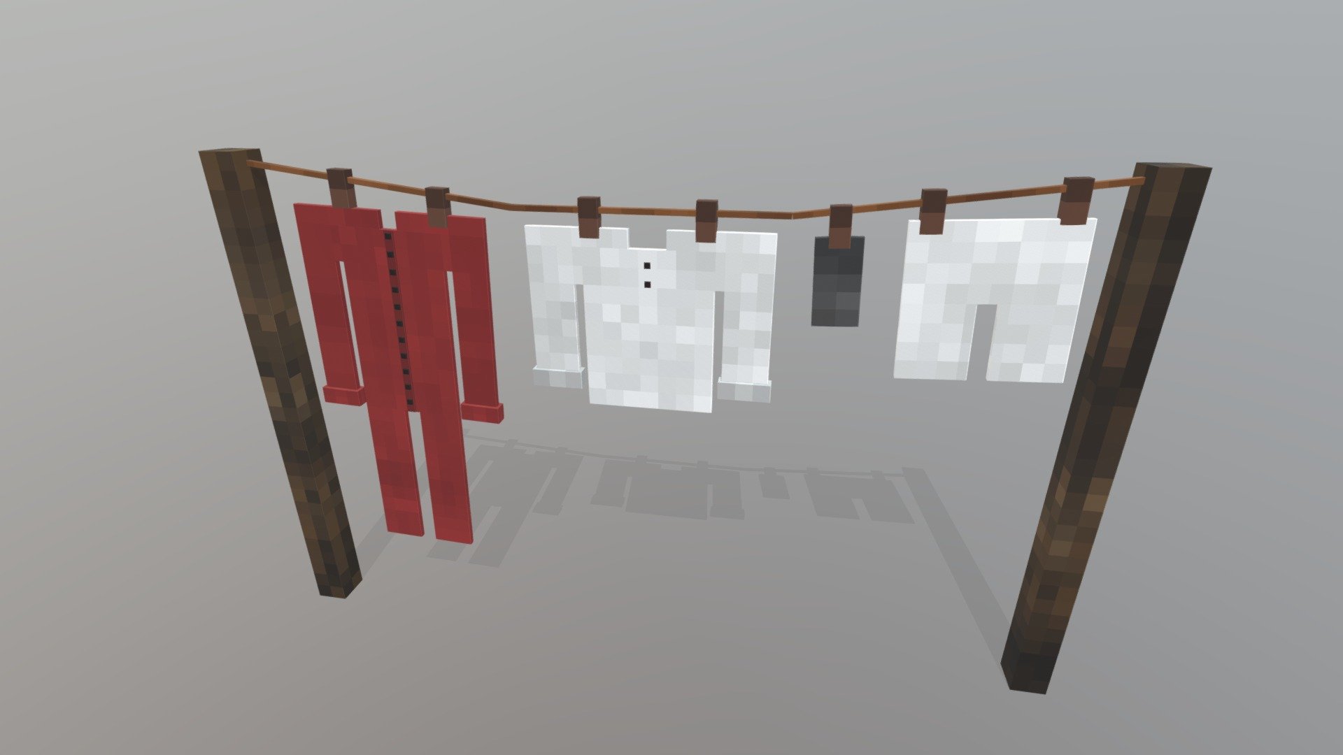 Minecraft Clothline - Download Free 3D model by TheSlayer26 [69d3d76 ...
