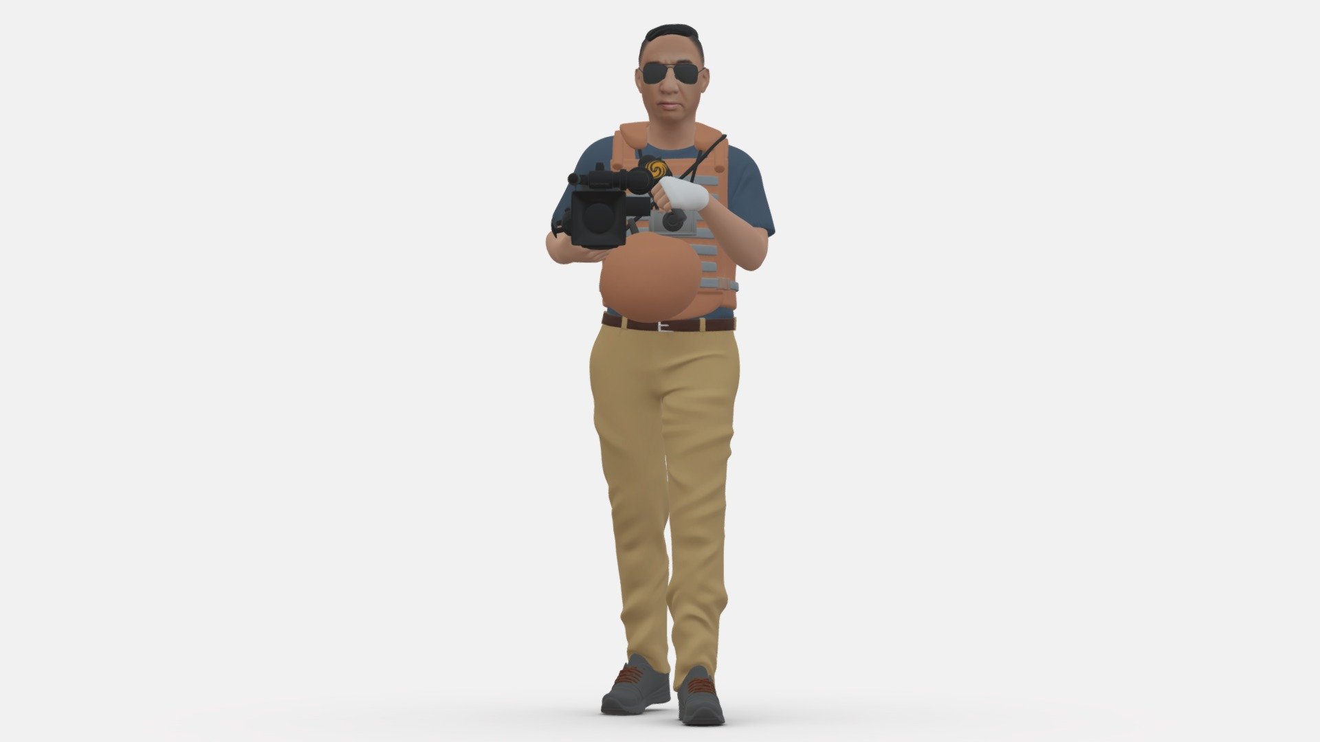 001123 camera man in armor - Buy Royalty Free 3D model by 3DFarm ...