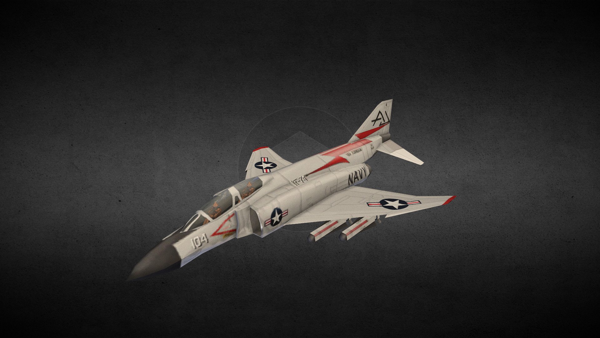 McDonnell Douglas F4H-1F Phantom II - 3D model by SquireJames [69d86a0 ...