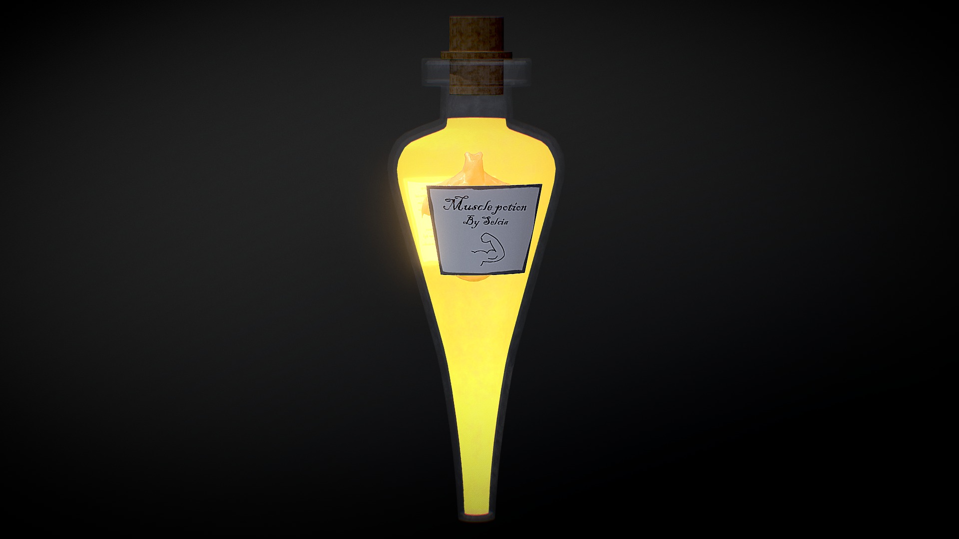 Muscular Potion - 3D model by Selcia [69d929b] - Sketchfab