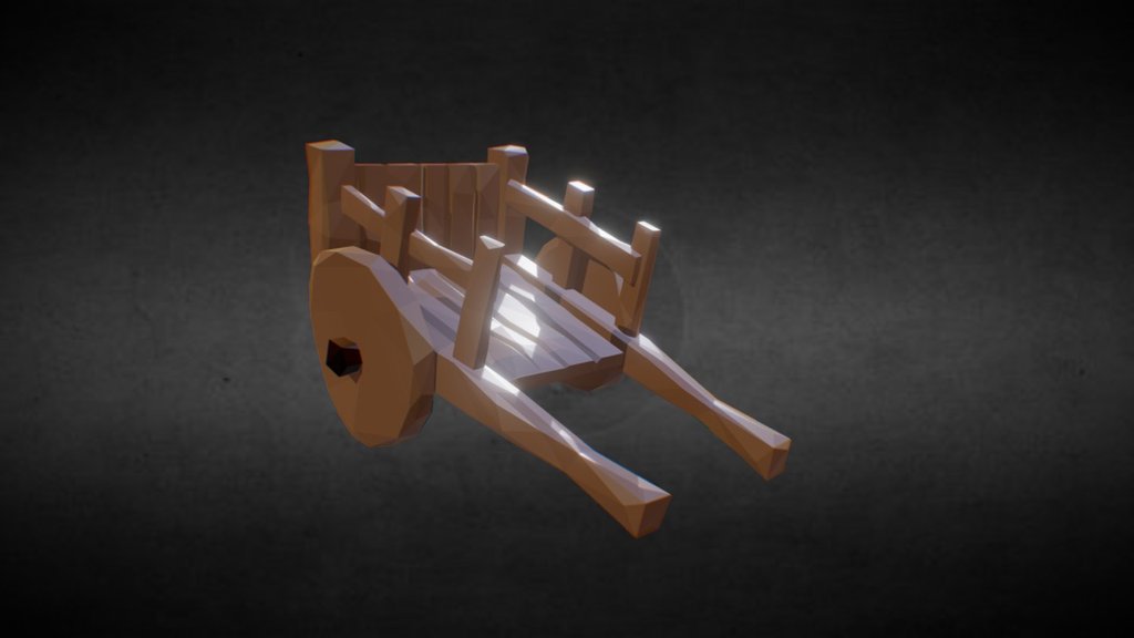 Low Poly Wheelbarrow - 3D model by astarael (@astarael.games) [69dbd98 ...