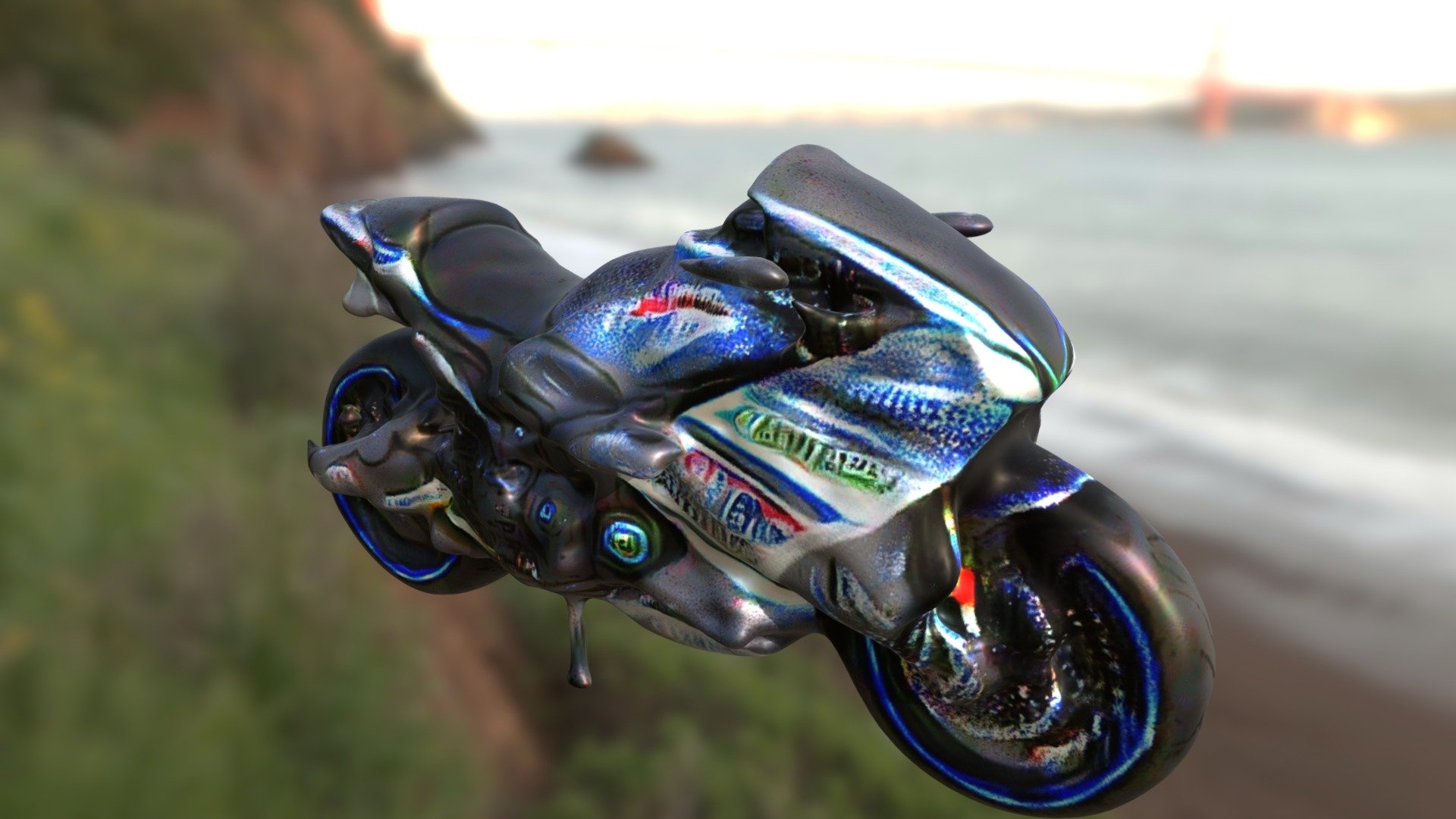 Motorcycle - Download Free 3D model by urbanmasque [69ddf26] - Sketchfab