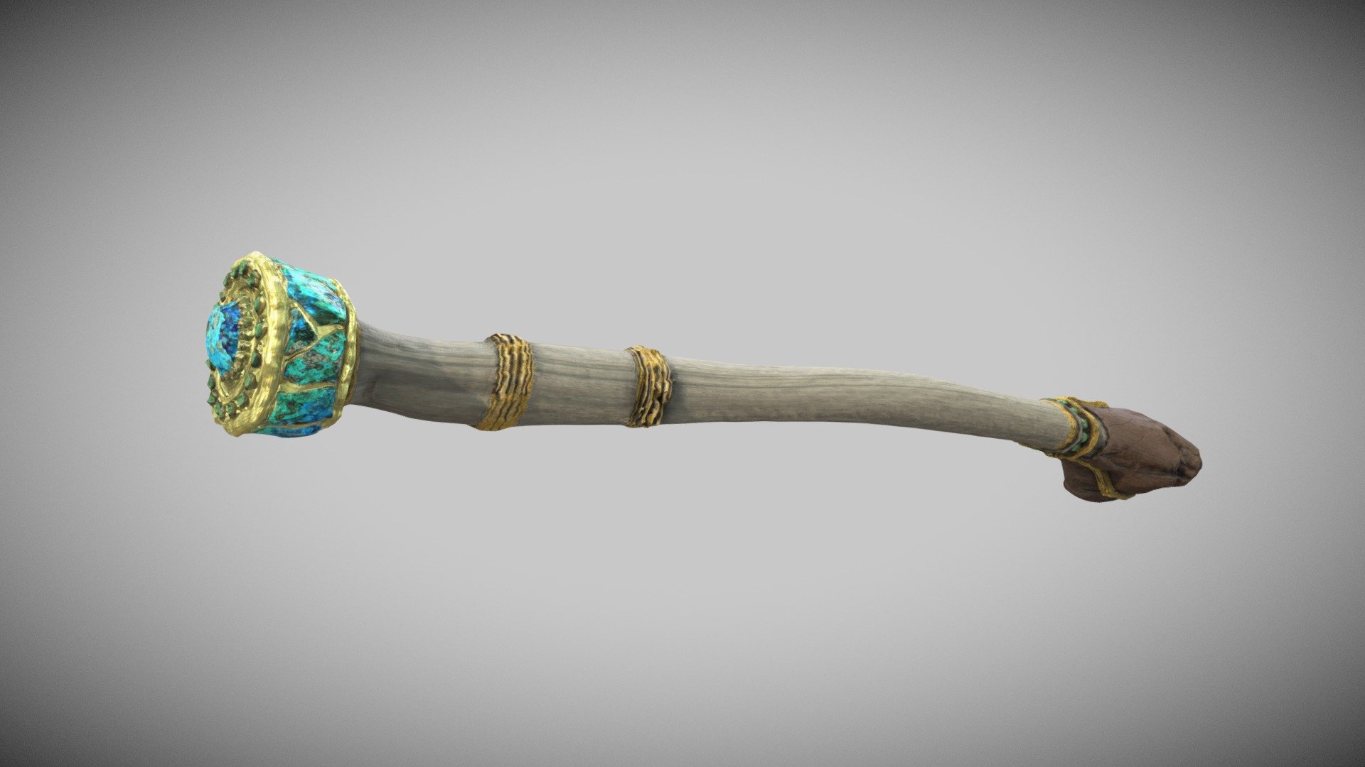 Antique Tibetan Buddhist Ritual Kangling - Buy Royalty Free 3D model by ...