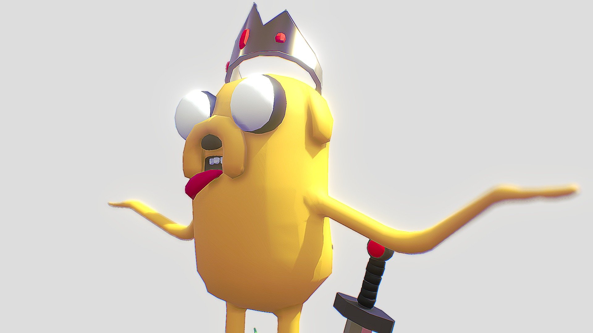 Jake The Dog - 3D model by 3er0 [69e0068] - Sketchfab