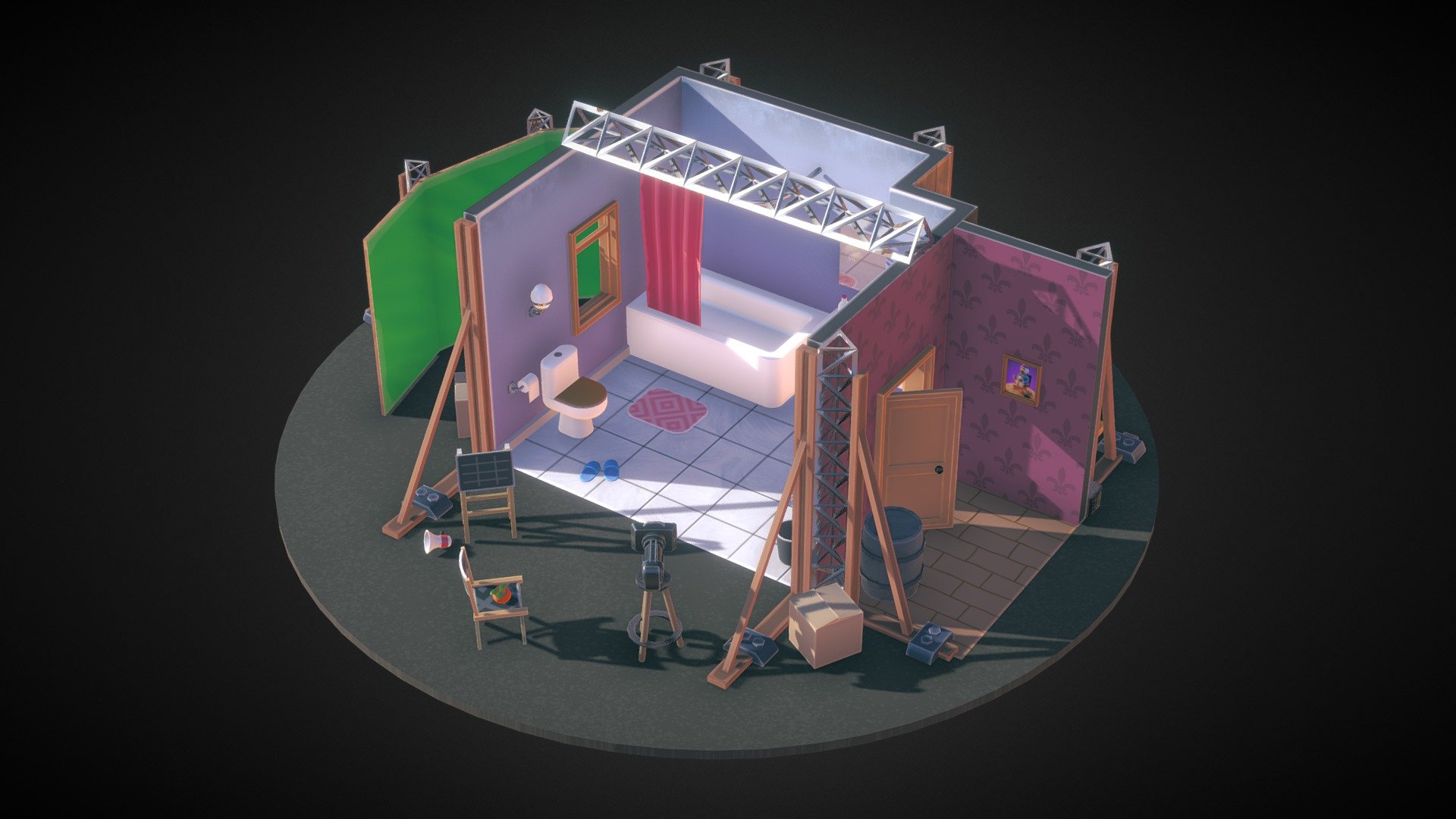 Movie Set - 3D model by passivestar [69e019d] - Sketchfab