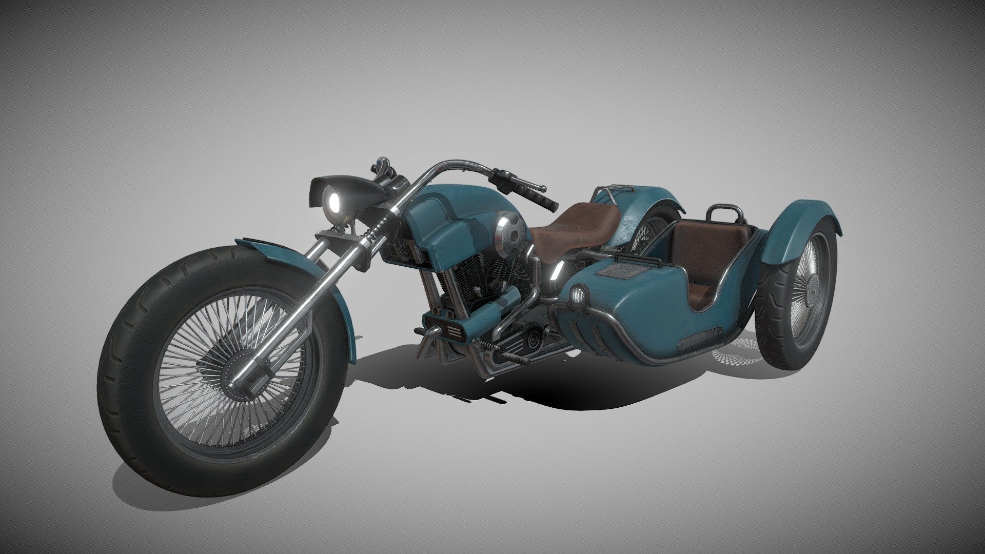 Motorcycle with sidecar - Buy Royalty Free 3D model by el_cerilla ...