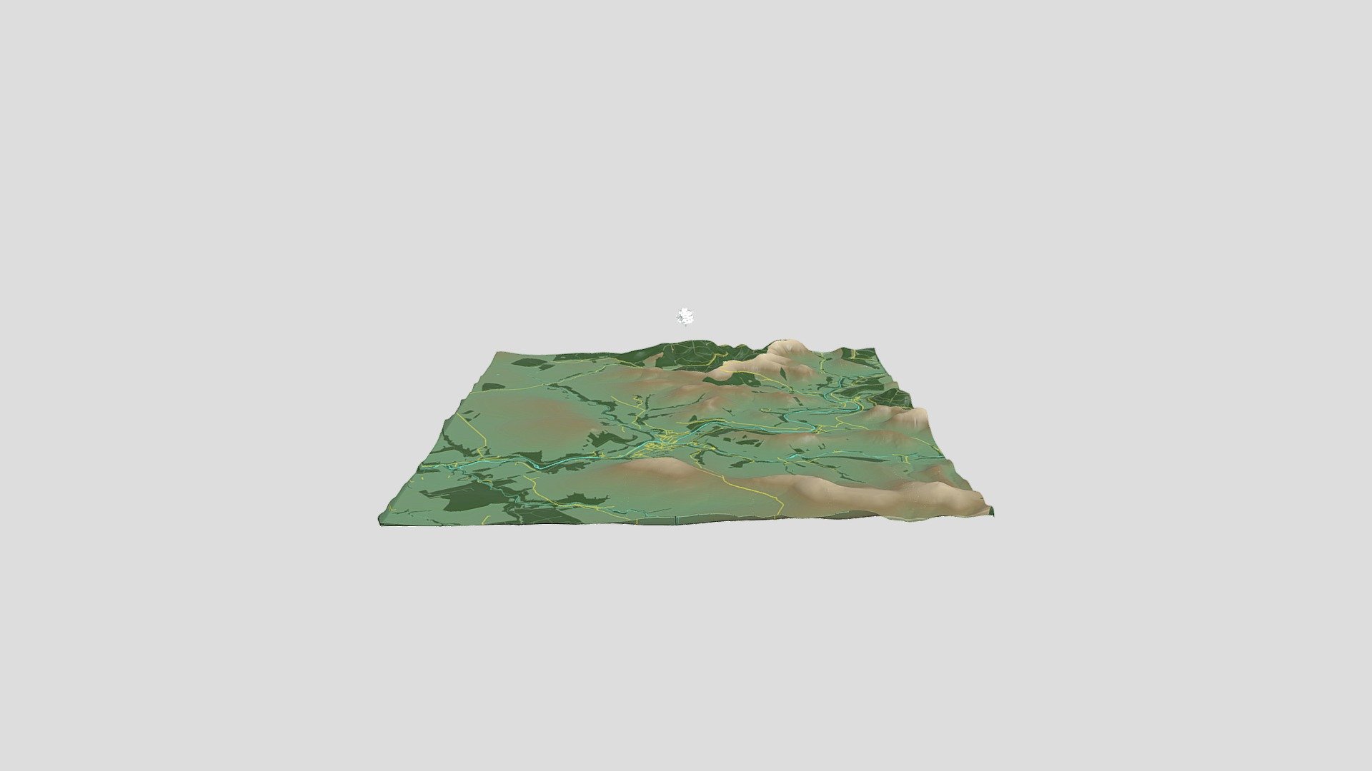 3d Digital Elevation Model - 3D model by freddieryan [69e1dc0] - Sketchfab