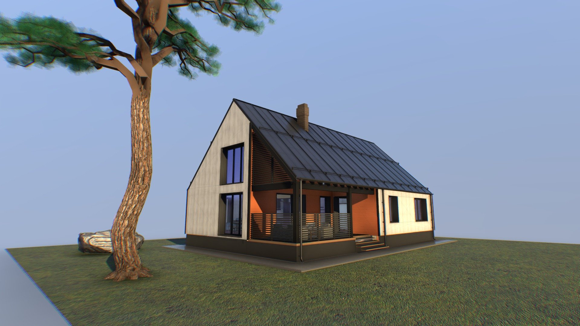 Nord Style Cottage - Buy Royalty Free 3D model by VRA (@architect47 ...