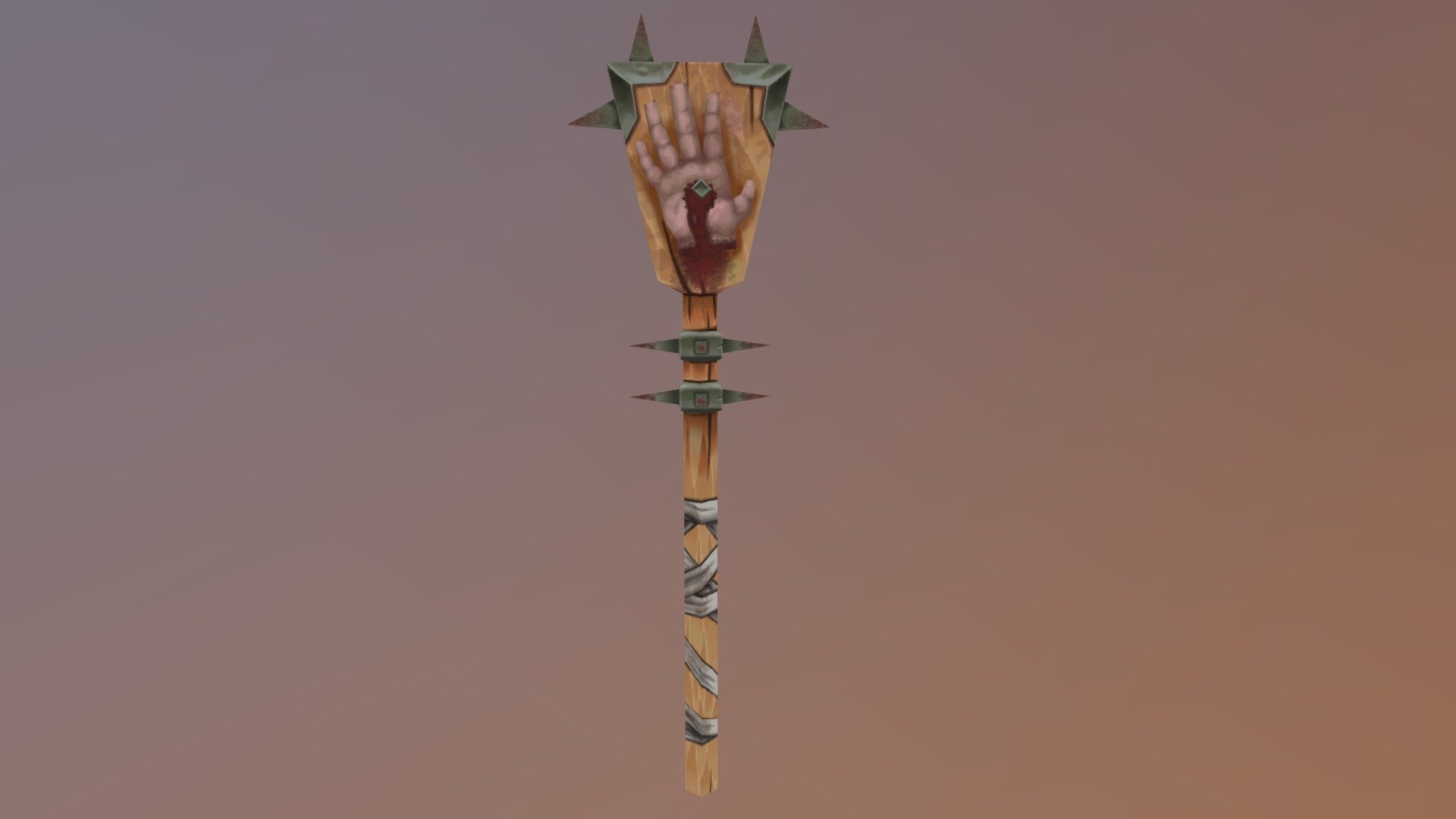 Goblin Hand Staff - 3D model by MarcinMakes [69e85c1] - Sketchfab