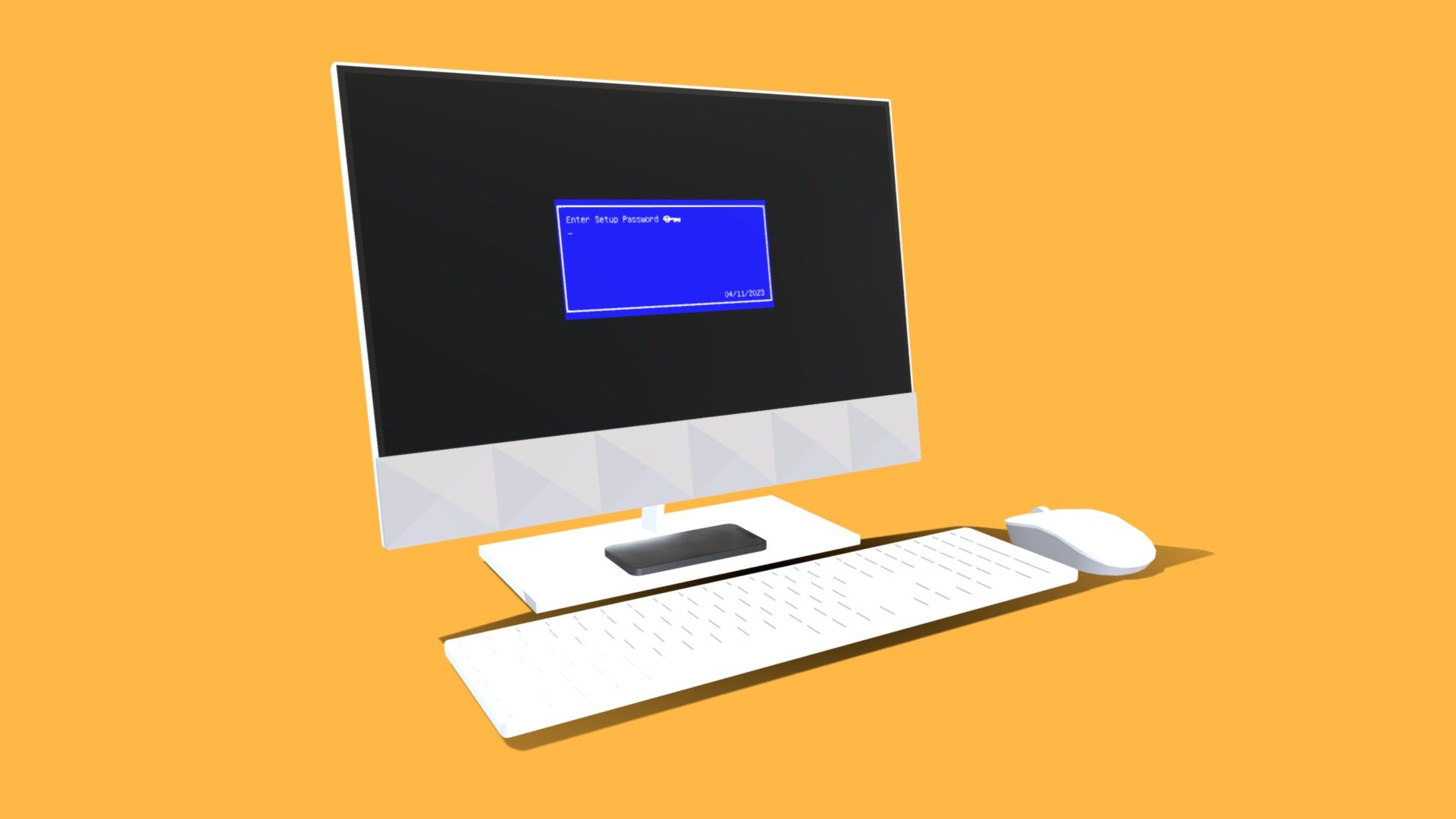 All-In-One Desktop Computer and Smartphone - Download Free 3D model by ...