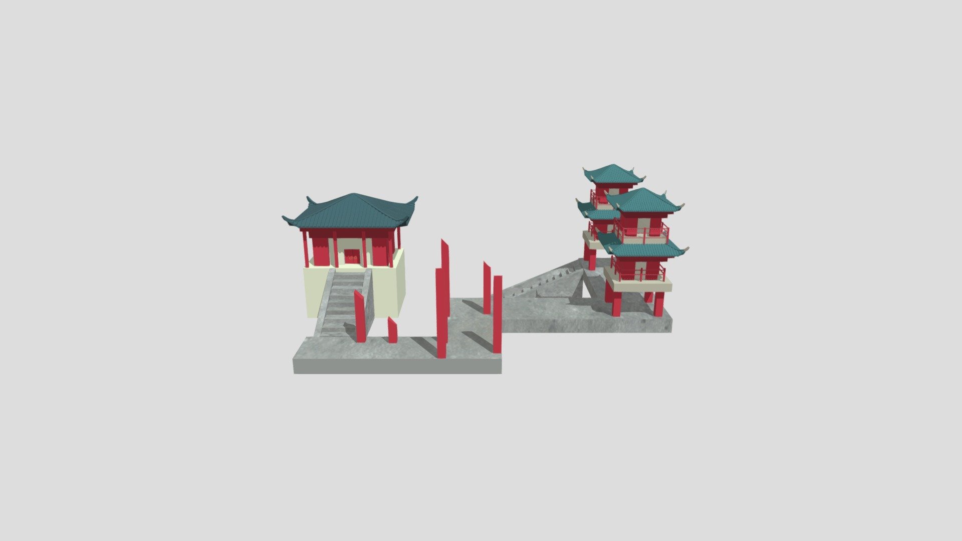 perspective illusion - 3D model by Ly (@33307) [69eaafc] - Sketchfab