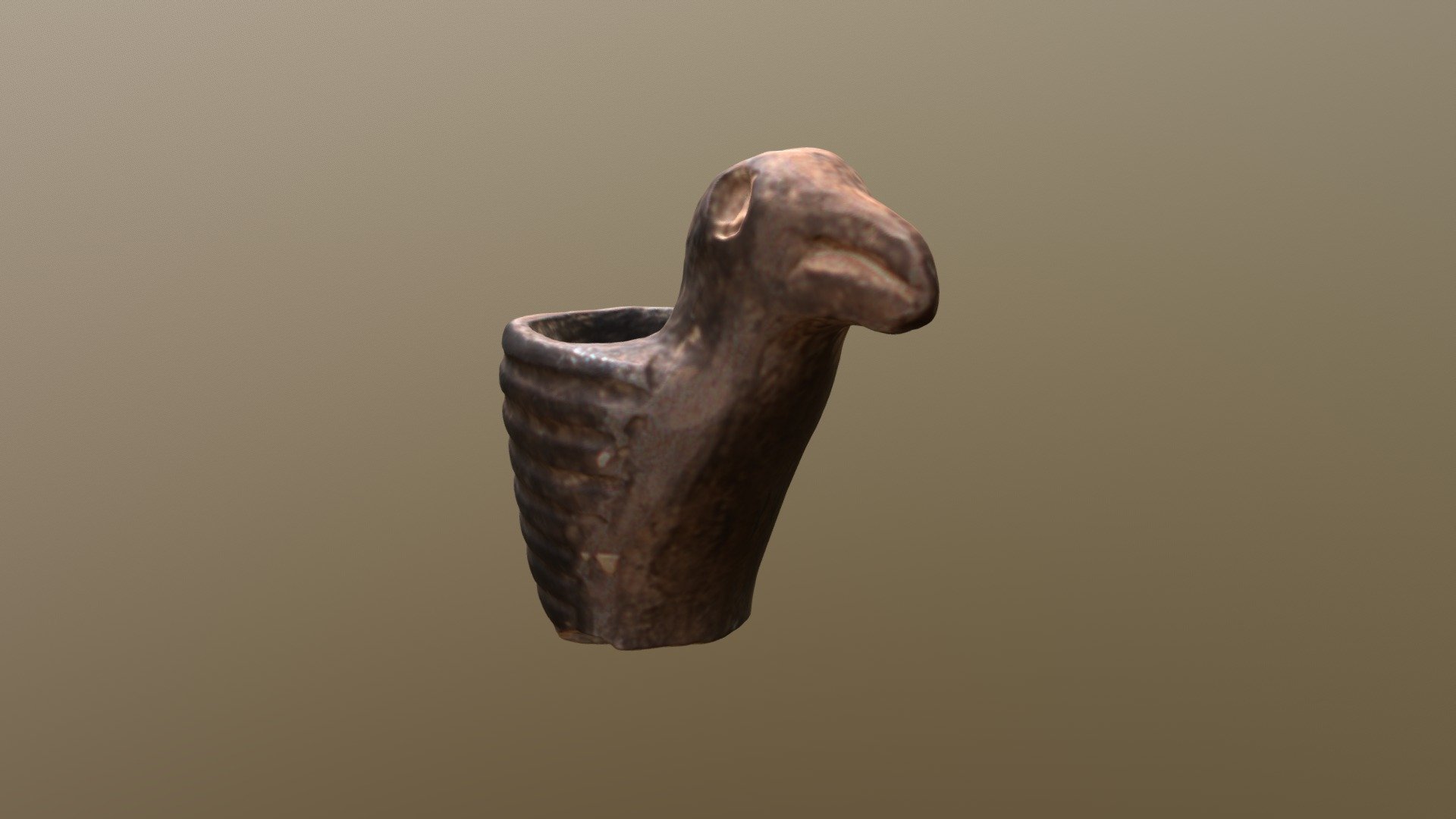 Bird pipe (NS 11118) - 3D model by Royal Ontario Museum, Archaeology of ...