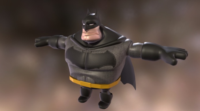 Batman Cartoon - 3D model by adelmo83 [69eff20] - Sketchfab