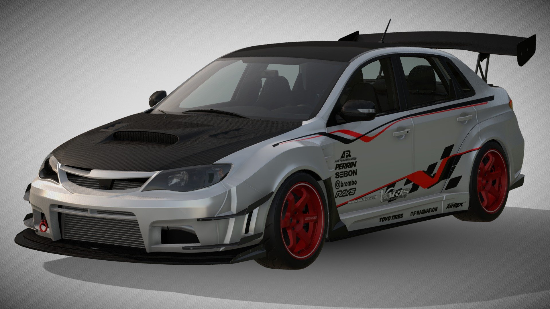 2014 Varis Subaru Impreza WRX STI GVB Ver. - Download Free 3D model by ...
