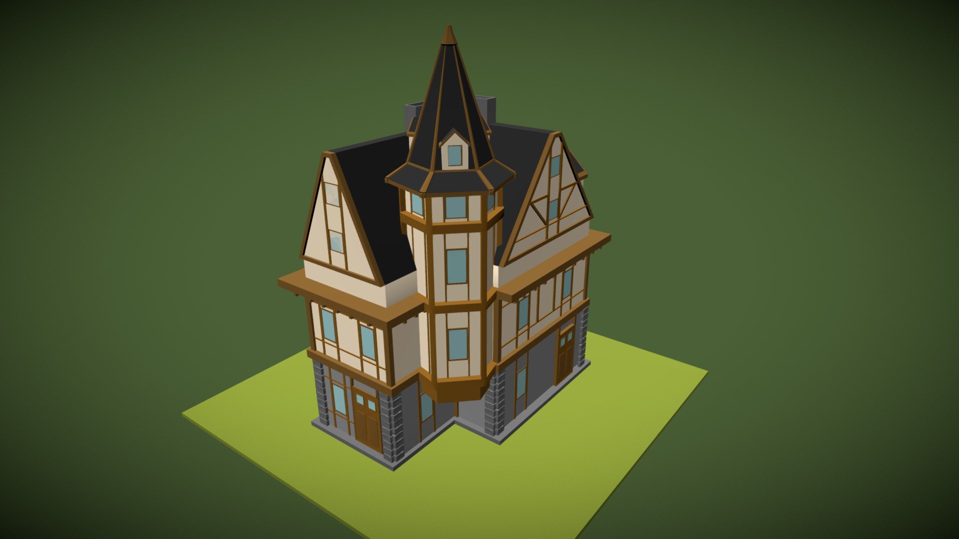 Medieval House - 3D model by Jen S Abbott (@jsabbott) [69f6935] - Sketchfab