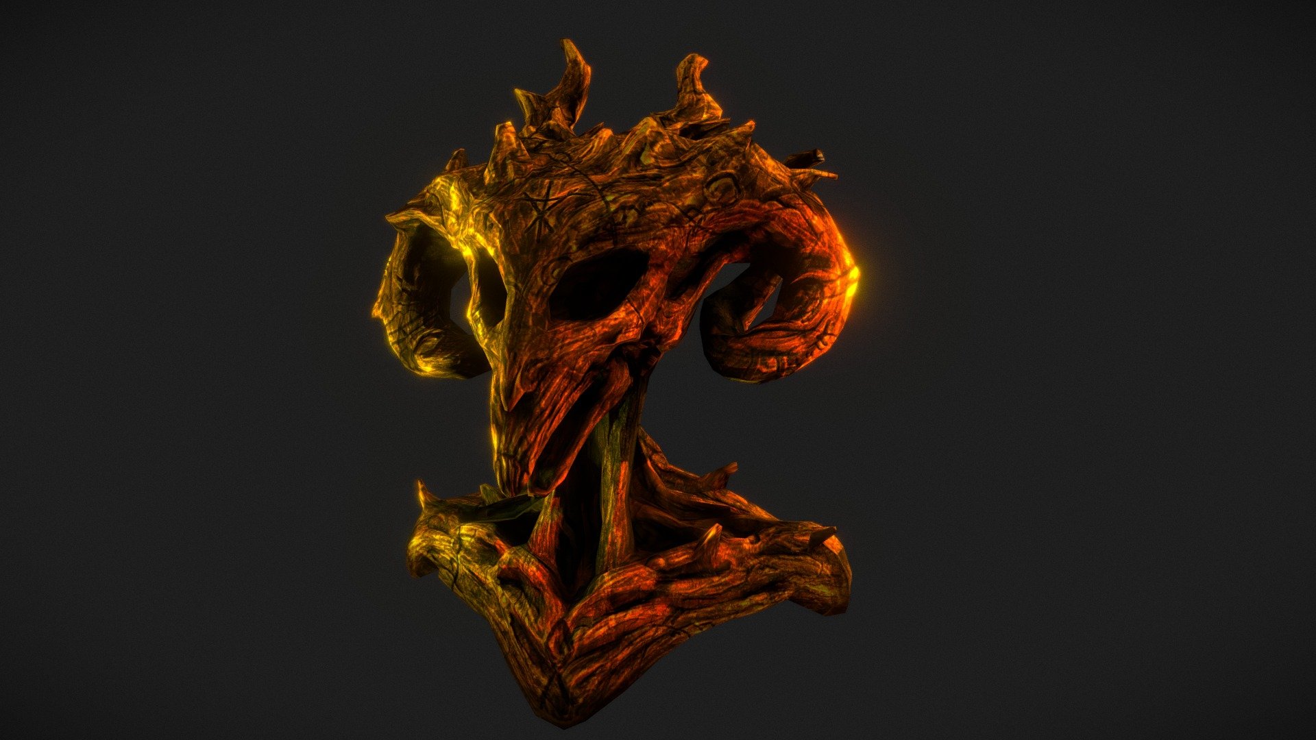 Forest_Demon_Bust01 - 3D model by KMZ [69f7590] - Sketchfab