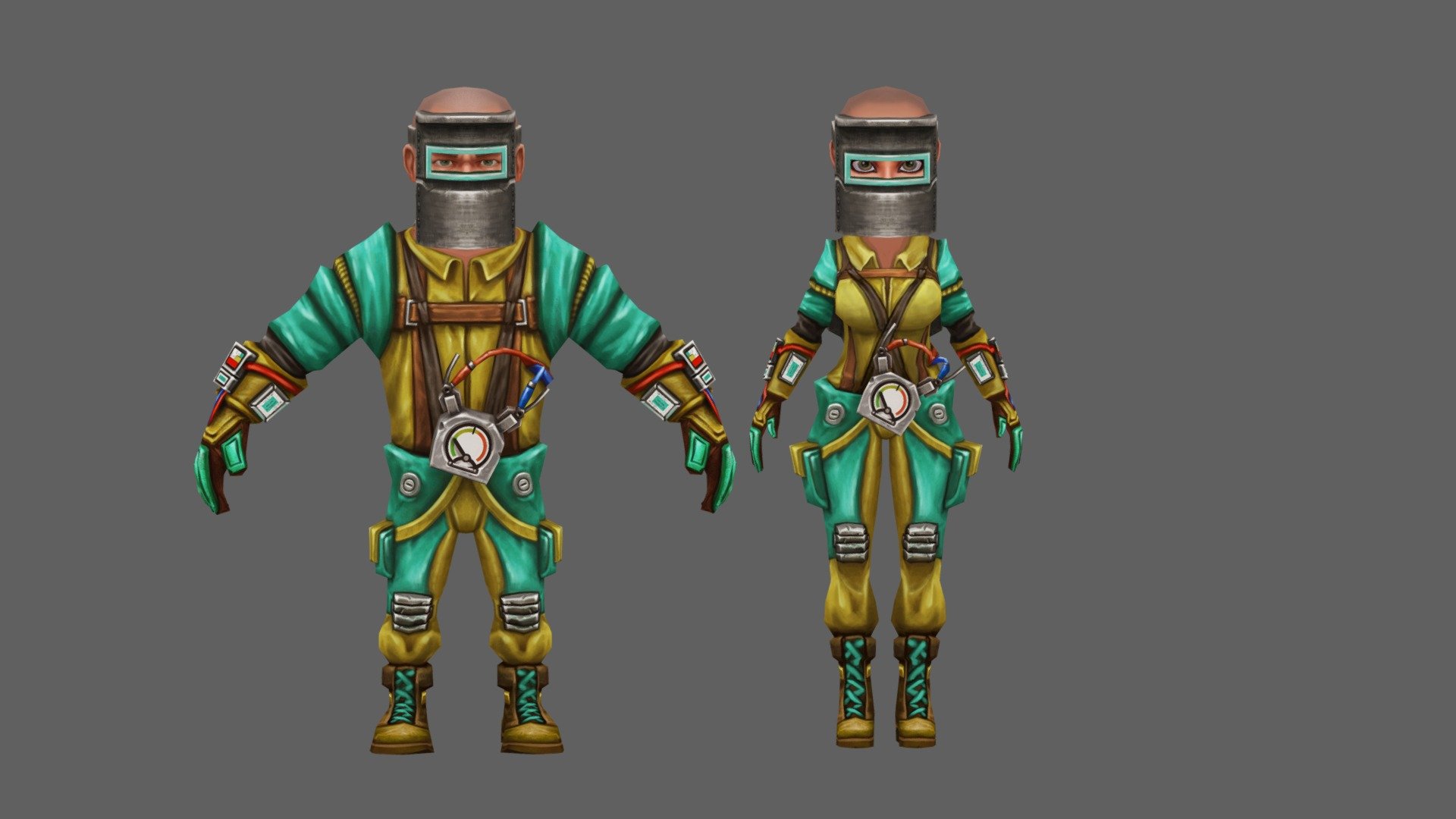 F_Electrician_03 - 3D model by CC (@ccsf) [69f83a5] - Sketchfab