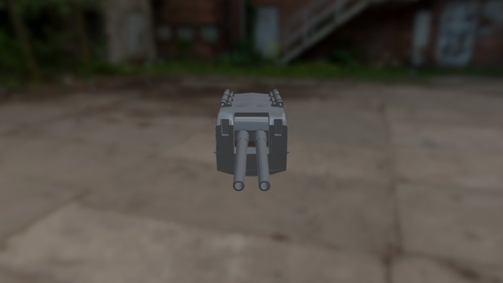 Omaha Class Cruiser Gun - 3D model by Cyle (@cyle41) [69faddb] - Sketchfab