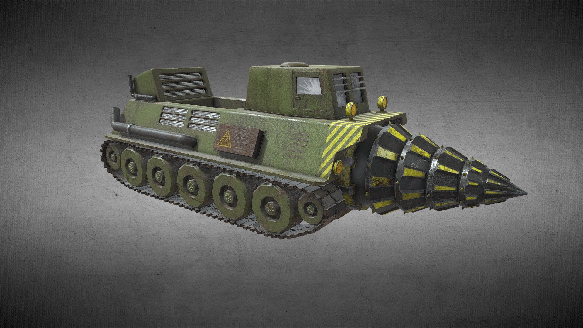 Mining Drill "Meltdown" - 3D model by NICK C-B (@NICKCB) [69fcea2 ...