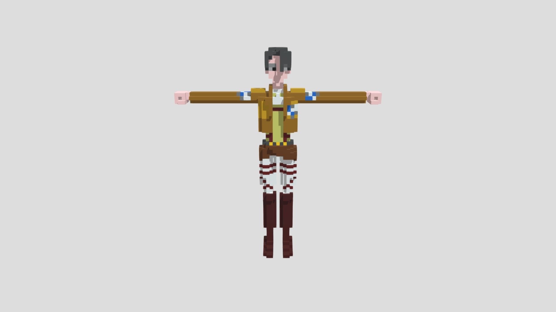 Attack on Titan - Levi - Download Free 3D model by colombo0718 [69fdf8f ...