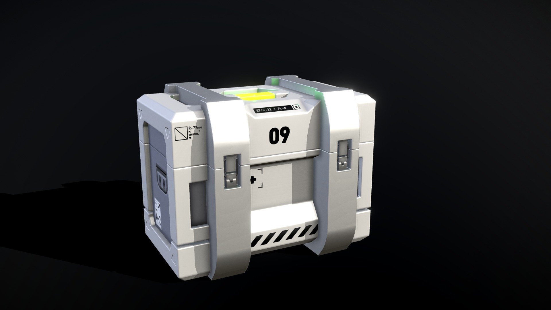Sci-Fi crate / ammunition box (1) - Download Free 3D model by ul1tka ...