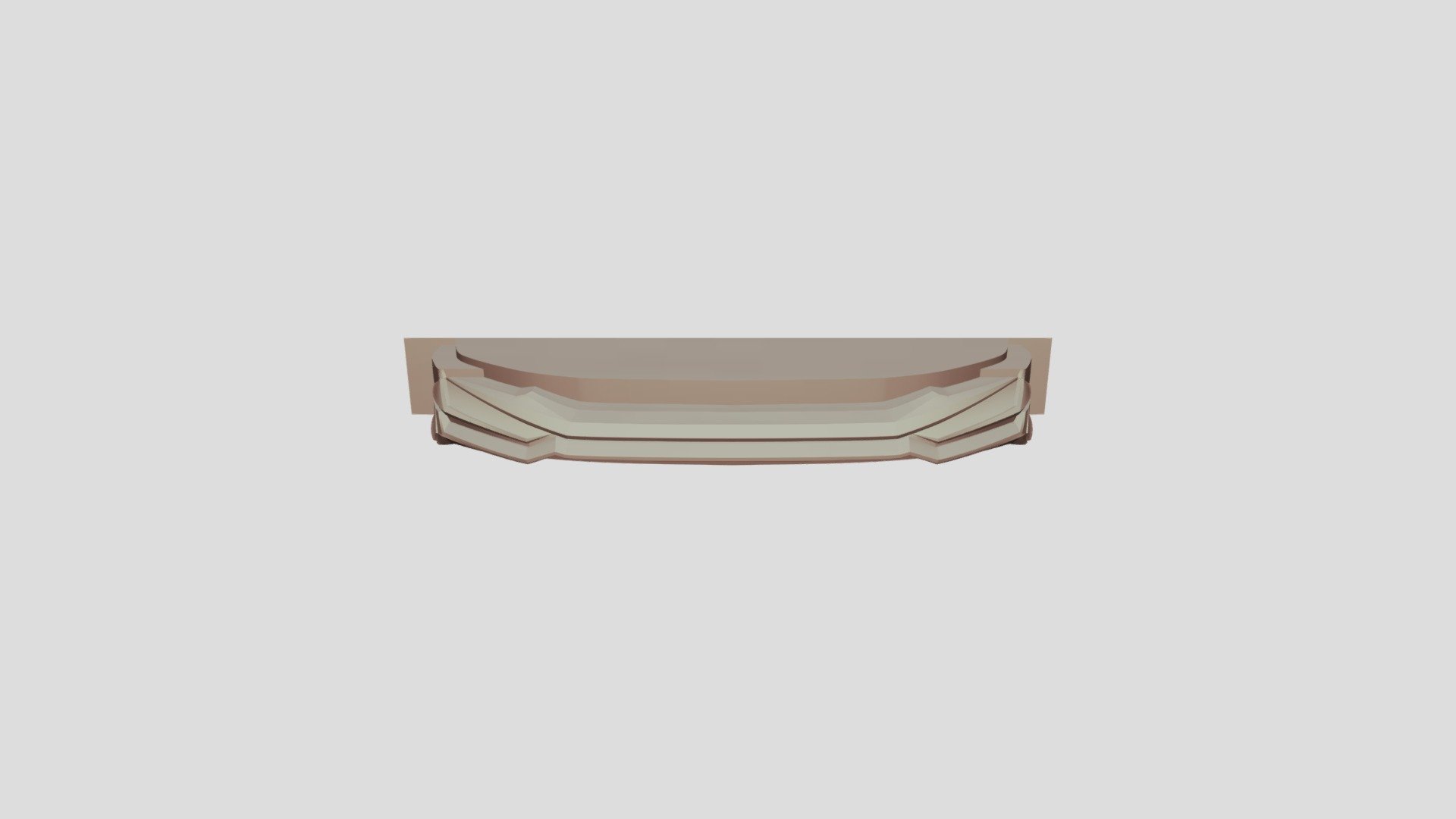 Mitsubishi Attrage 2020 front skirt custom - 3D model by Amotriz Car ...