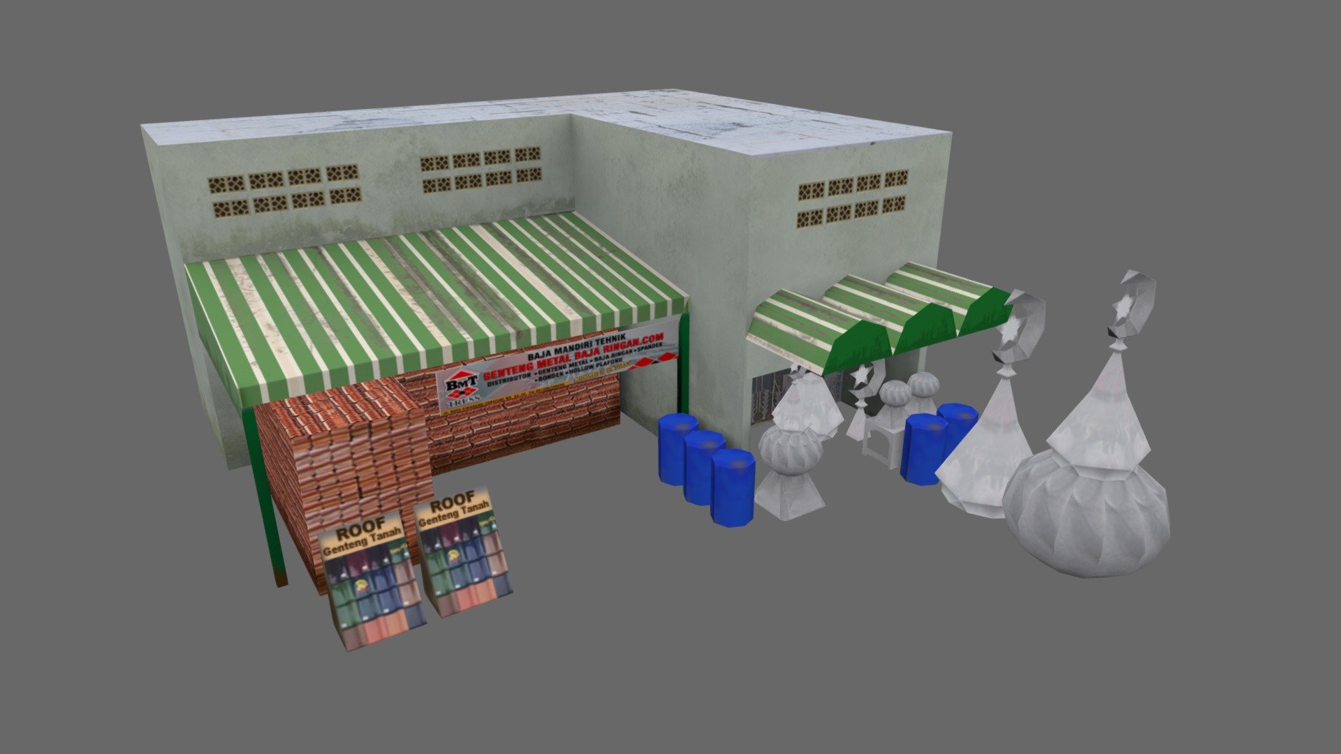 Tugas4 Toko Genteng & Kubah - 3D model by Yogie_Kritink [69ff0e9 ...