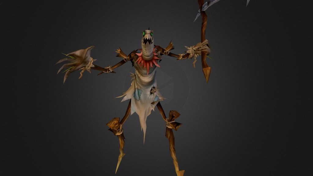 Fiddlesticks League Of Legends - A 3D model collection by Suta (@Suta ...