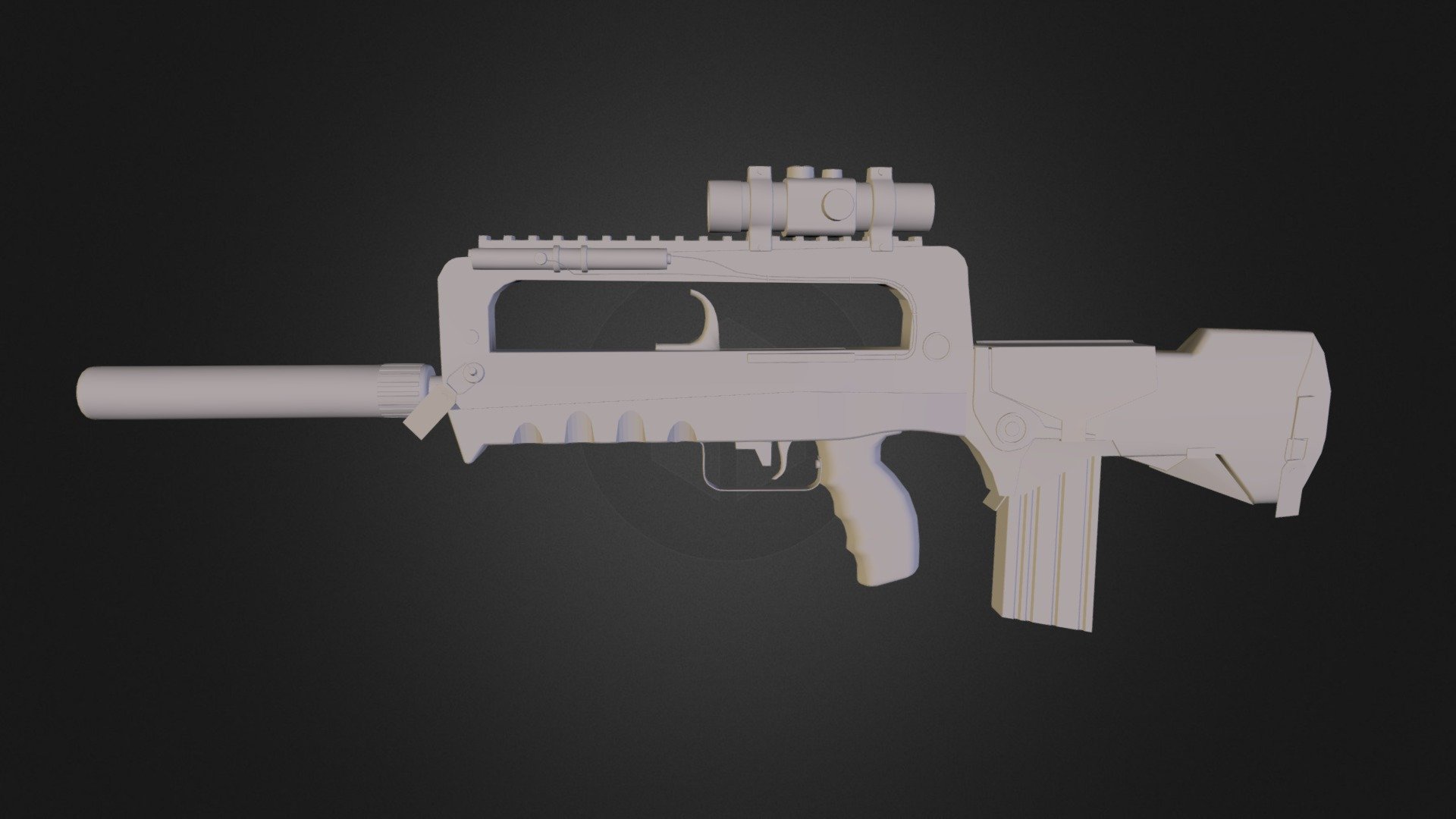 Famas Assault Rifle.obj.zip - 3D model by kevin [6OK0hpC] - Sketchfab