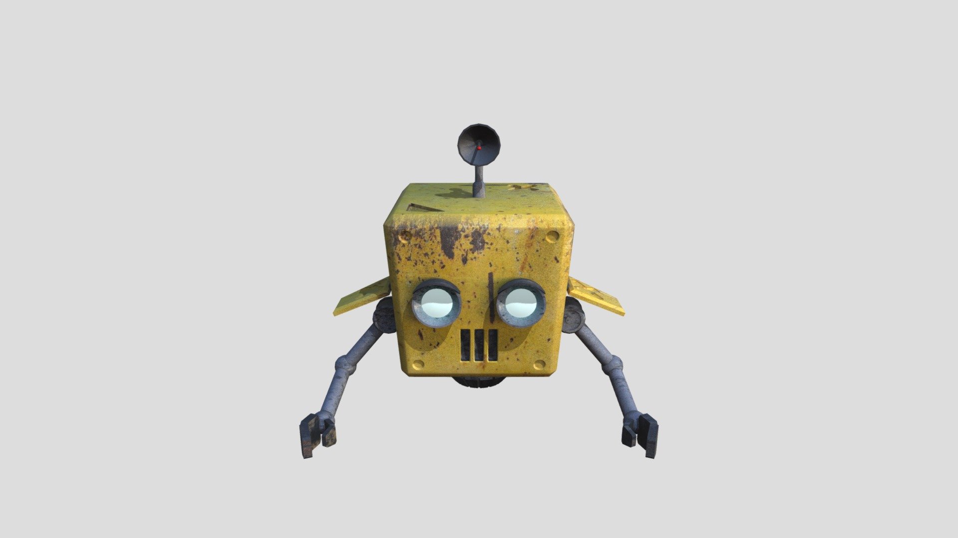 Square Bot - 3D model by Jacoblowpoly [6a04046] - Sketchfab