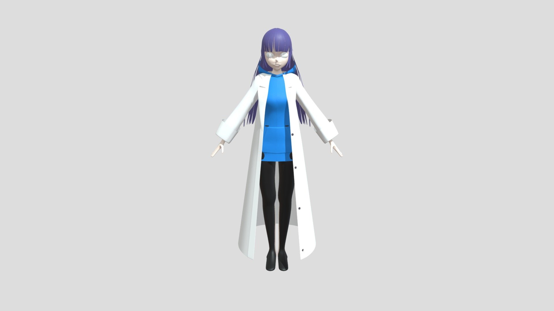 Rendered OC in blender - HIfumi - 3D model by dracoajim99 [6a05318 ...