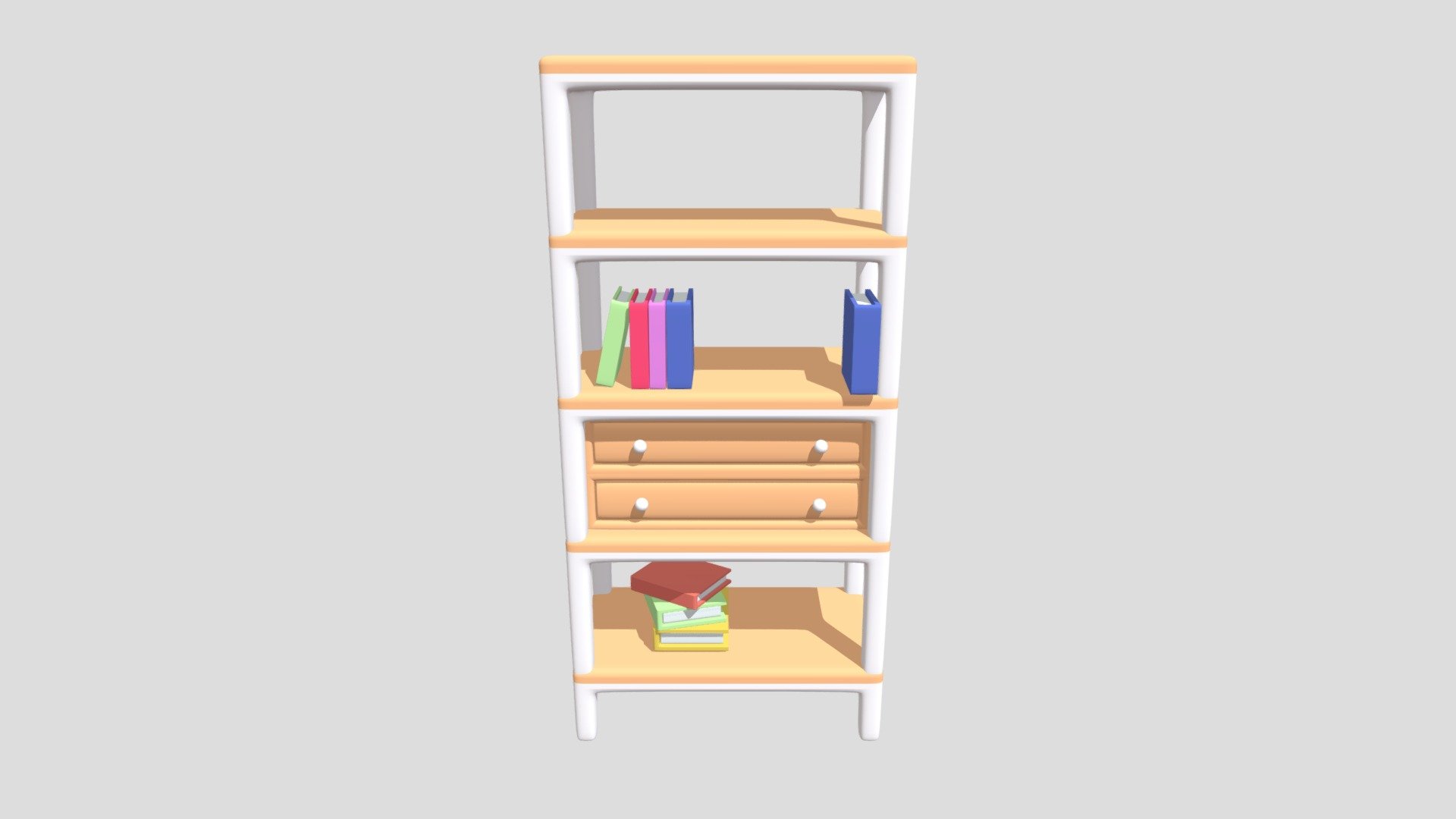 Bookshelf - 3D model by DigitalSpies47 [6a09dcd] - Sketchfab