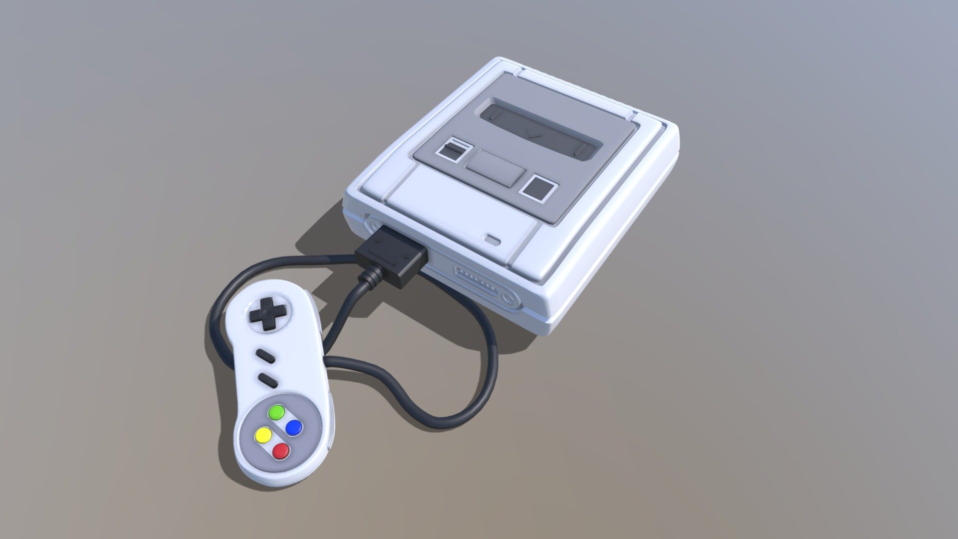 SNES Console - 3D model by VidovicArts (@oshjavid) [6a0b6cc] - Sketchfab