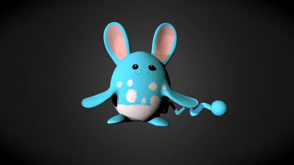 Azumarill - Download Free 3D model by Bruno Mattos (@brunomattos ...