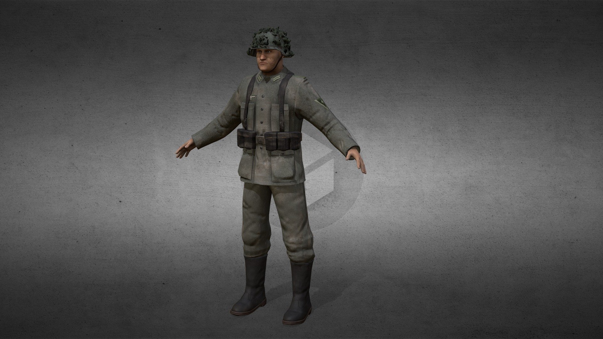 WW2 Panzergrenadier 2k (CC0) - Download Free 3D model by ...