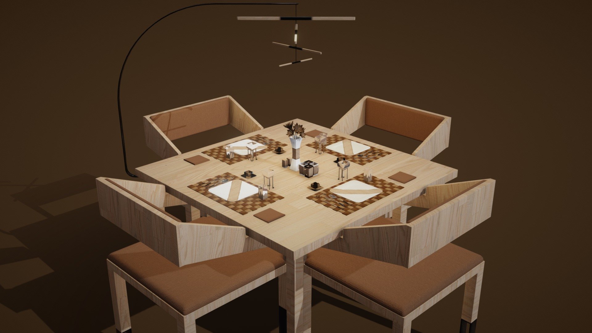 Dining Table - Concept - Buy Royalty Free 3D model by 5th Dimension ...