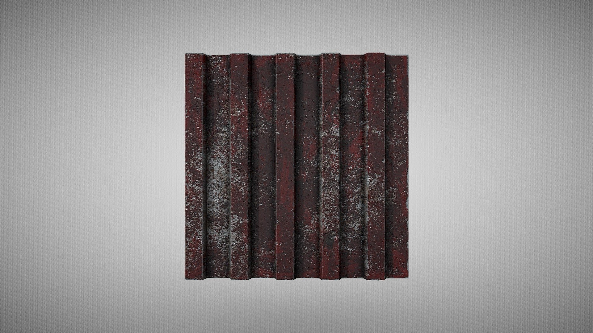 Modular Wall - Corrugated Metal Panel - 3D model by NCOW [6a1579c ...