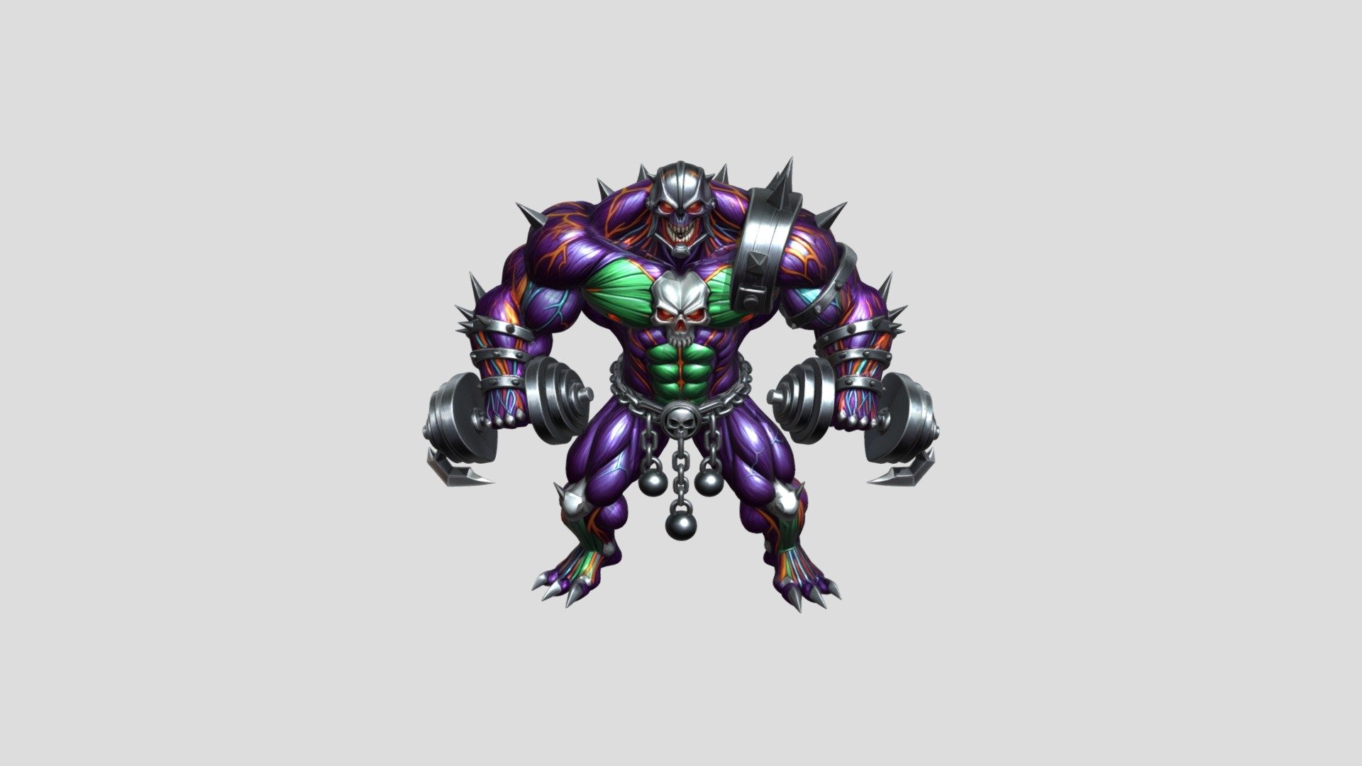 Iron Skull Juggernaut - Download Free 3D model by nylaaN [6a18a19 ...