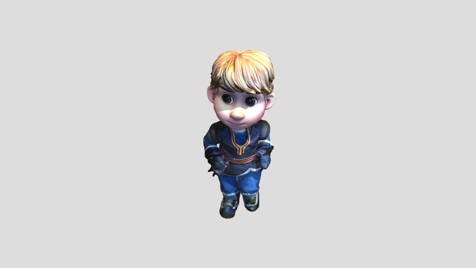 Kristoff kid running - 3D model by Appsbypaulhamilton [6a18ecc] - Sketchfab