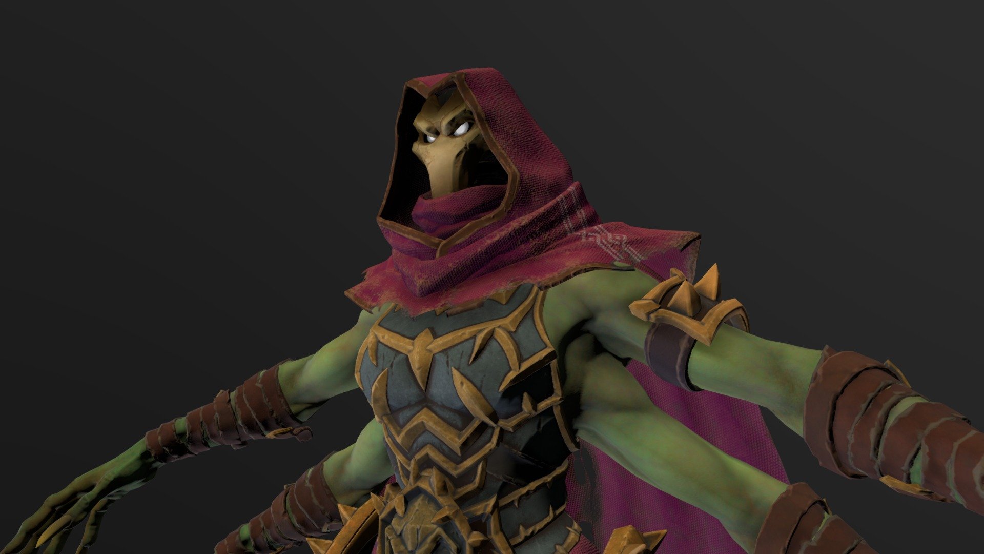 Envy - with weapons - Darksiders 3 - Rigged - Download Free 3D model by ...